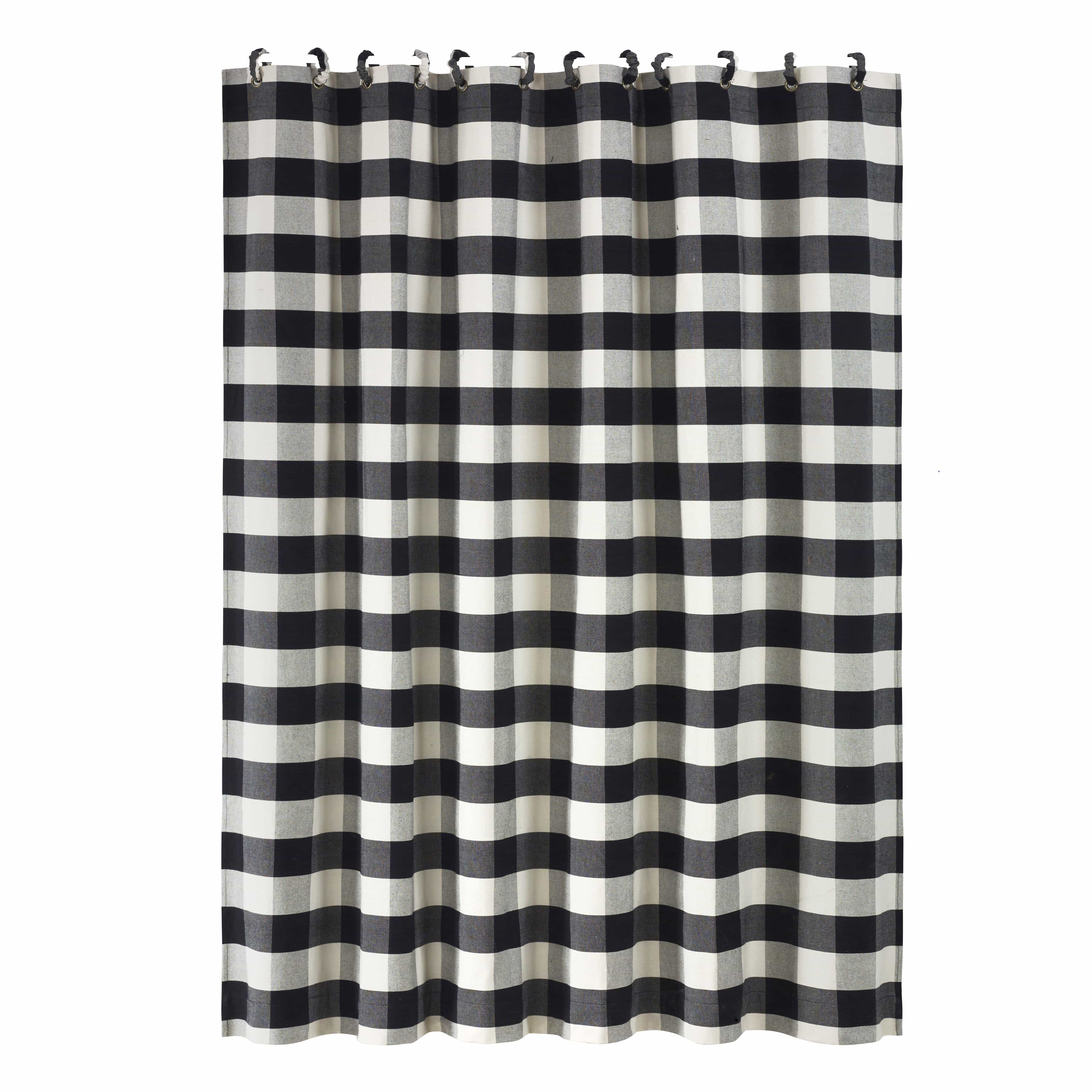 Camille Buffalo Check Shower Curtain HiEnd Accents