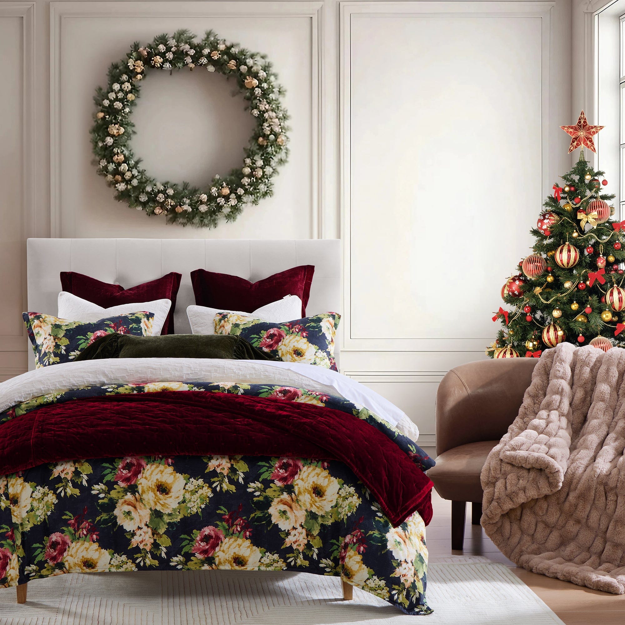 Peony Washed Linen Bedding Set | HiEnd Accents