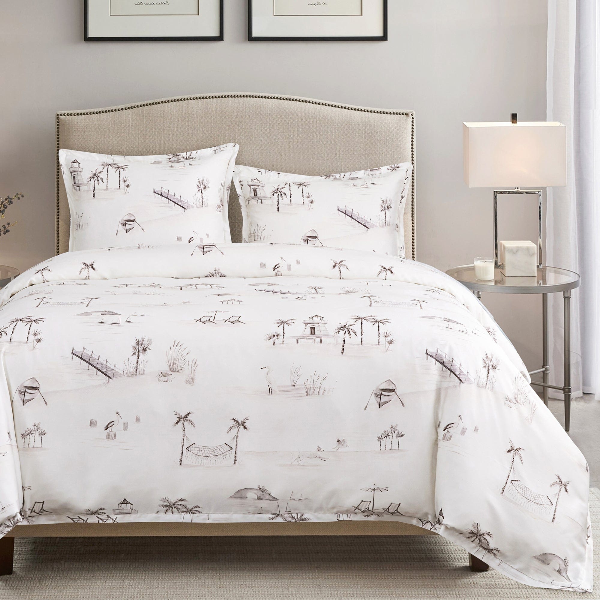 Seaside Eucalyptus Bedding Set | HiEnd Accents