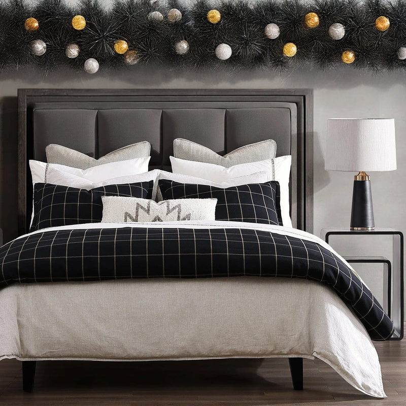 Windowpane Plaid Bedding Set | HiEnd Accents