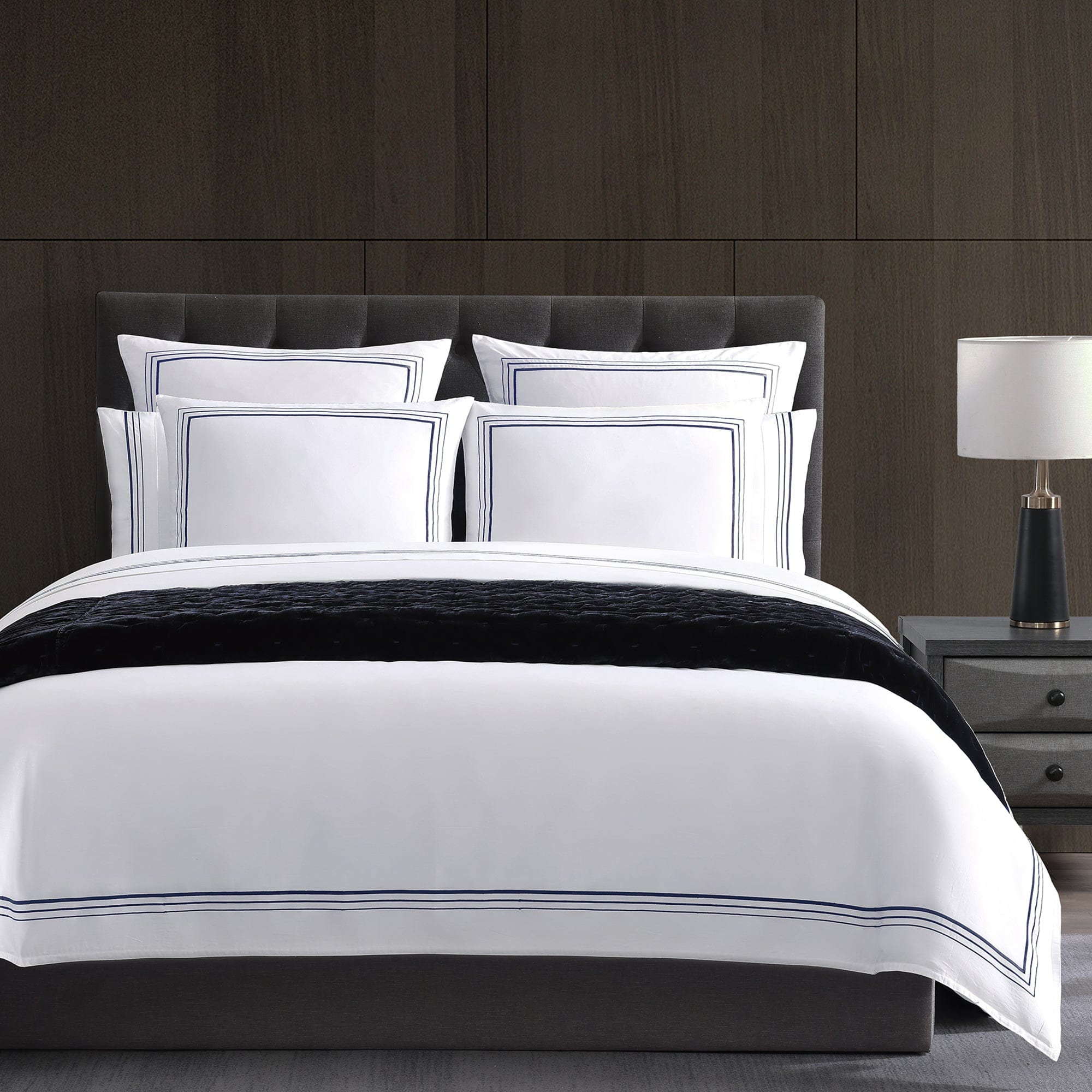 Border Embroidery Duvet Cover Set | HiEnd Accents