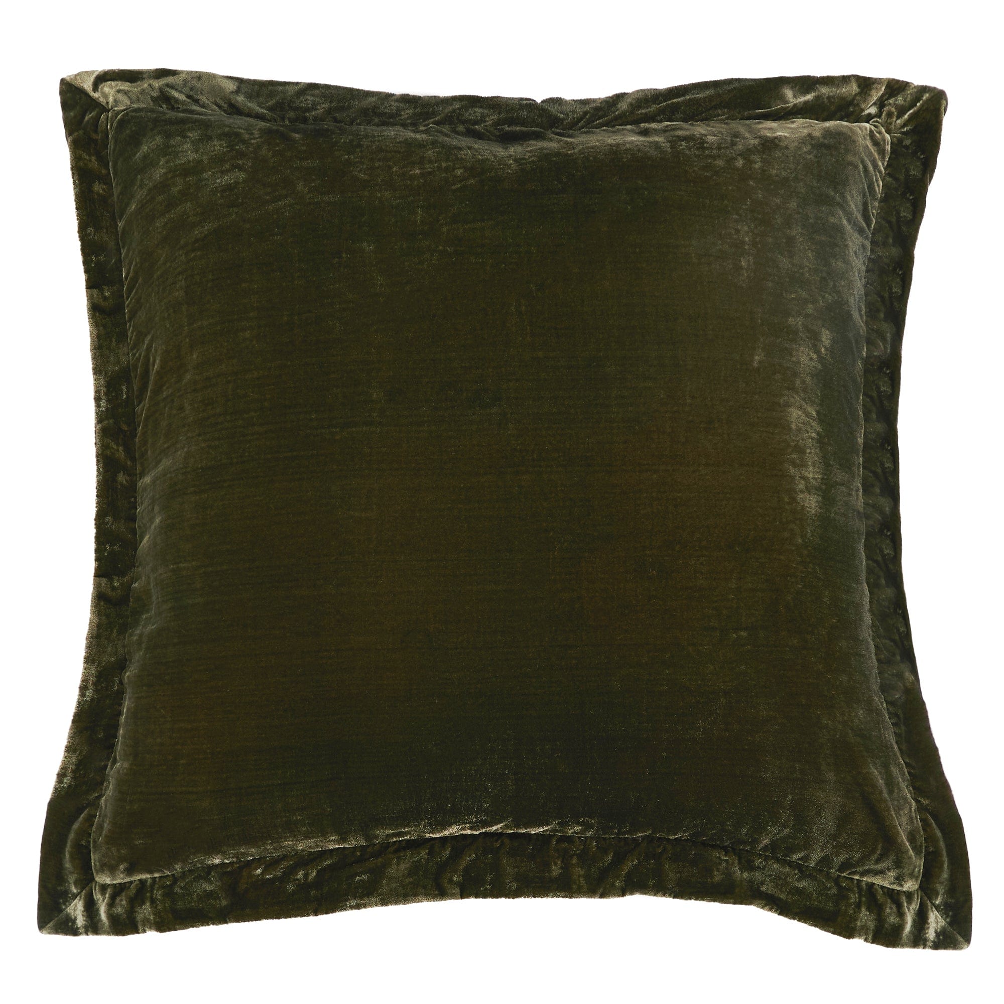 Stella Faux Silk Velvet Flanged Euro Sham | HiEnd Accents
