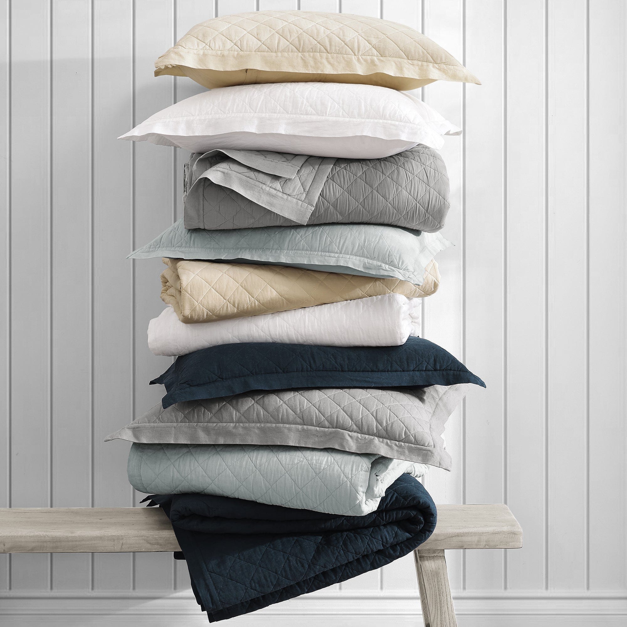 Linen Cotton Diamond Quilt | HiEnd Accents