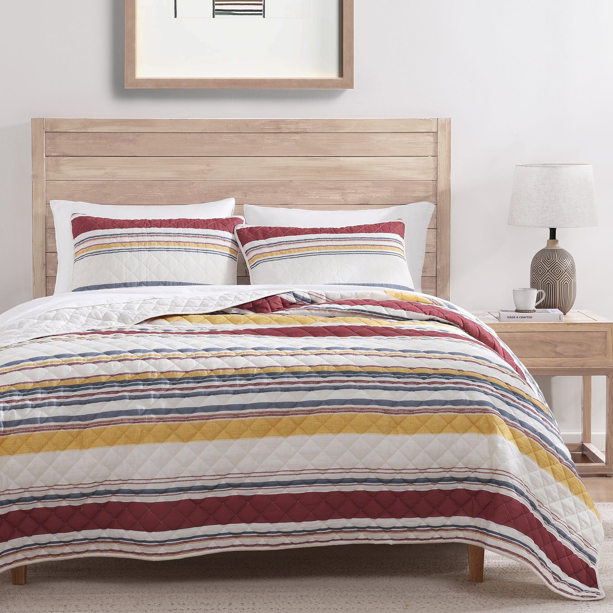 Mystic Stripe Cotton Gauze Quilt Set | HiEnd Accents