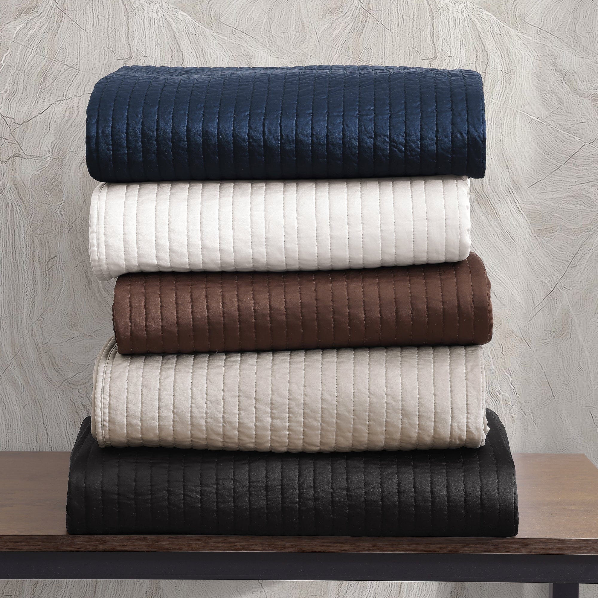 Satin Channel Quilt Set | HiEnd Accents