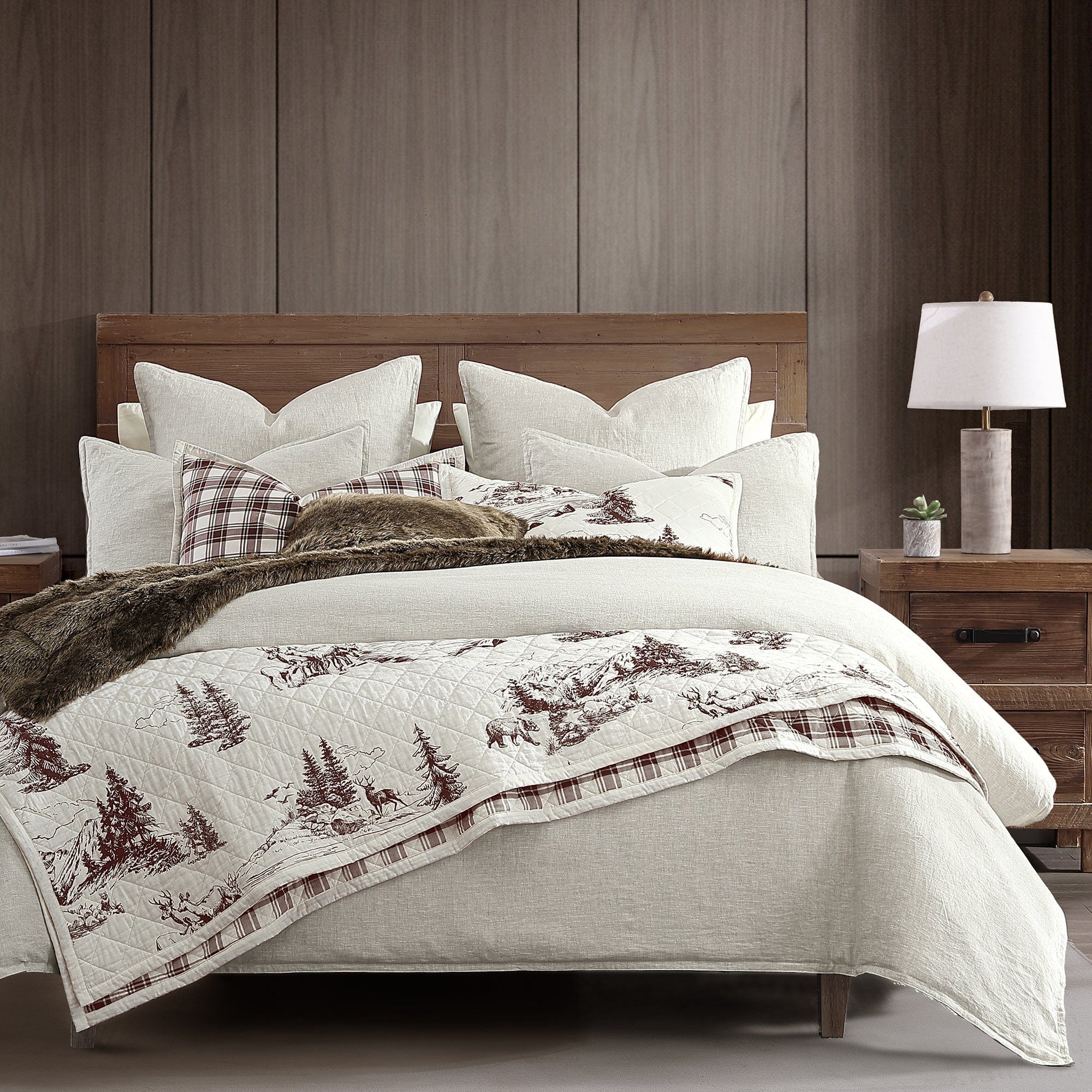 White Pine Reversible Quilt Set | HiEnd Accents