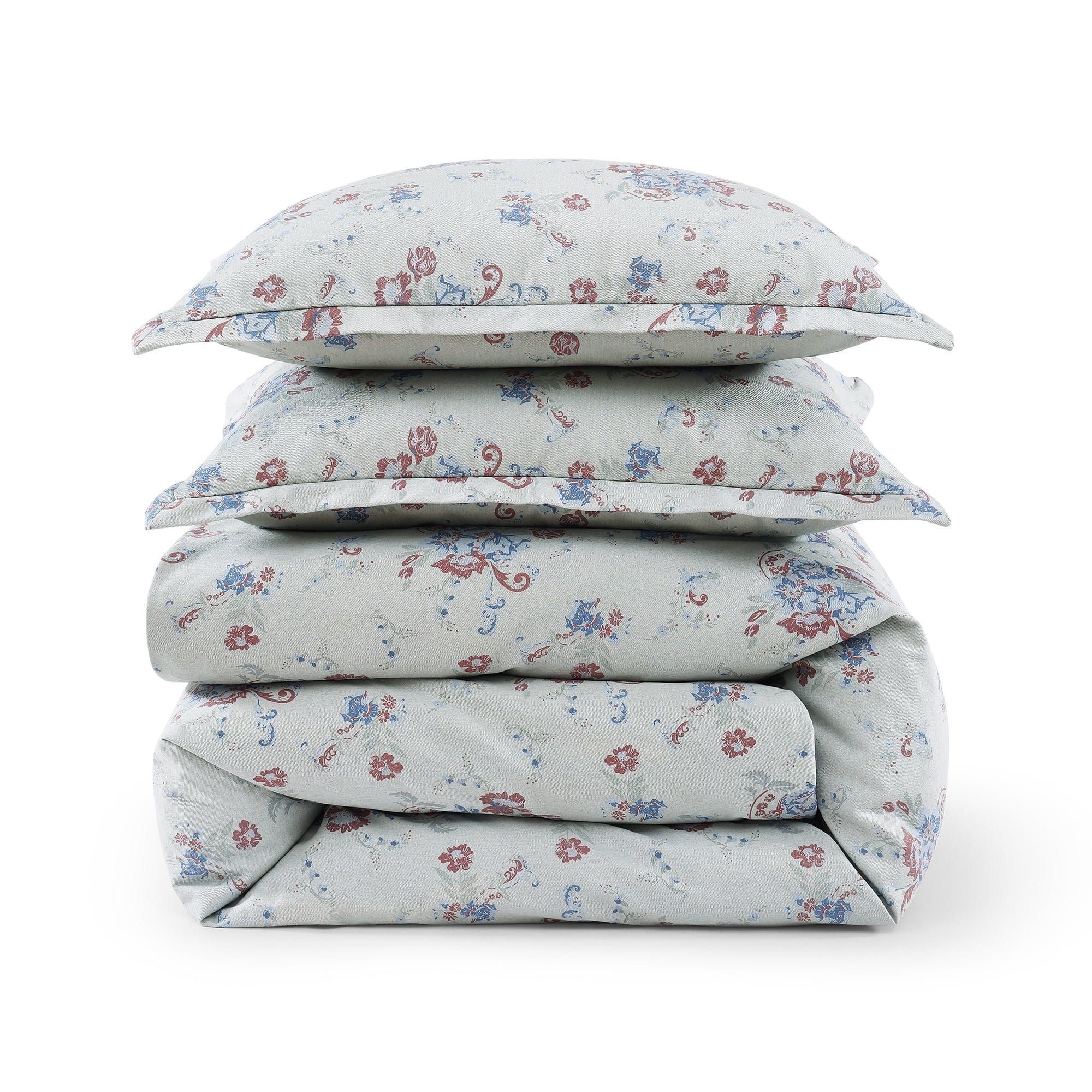 Rosabel Washed Denim Bedding Set | HiEnd Accents