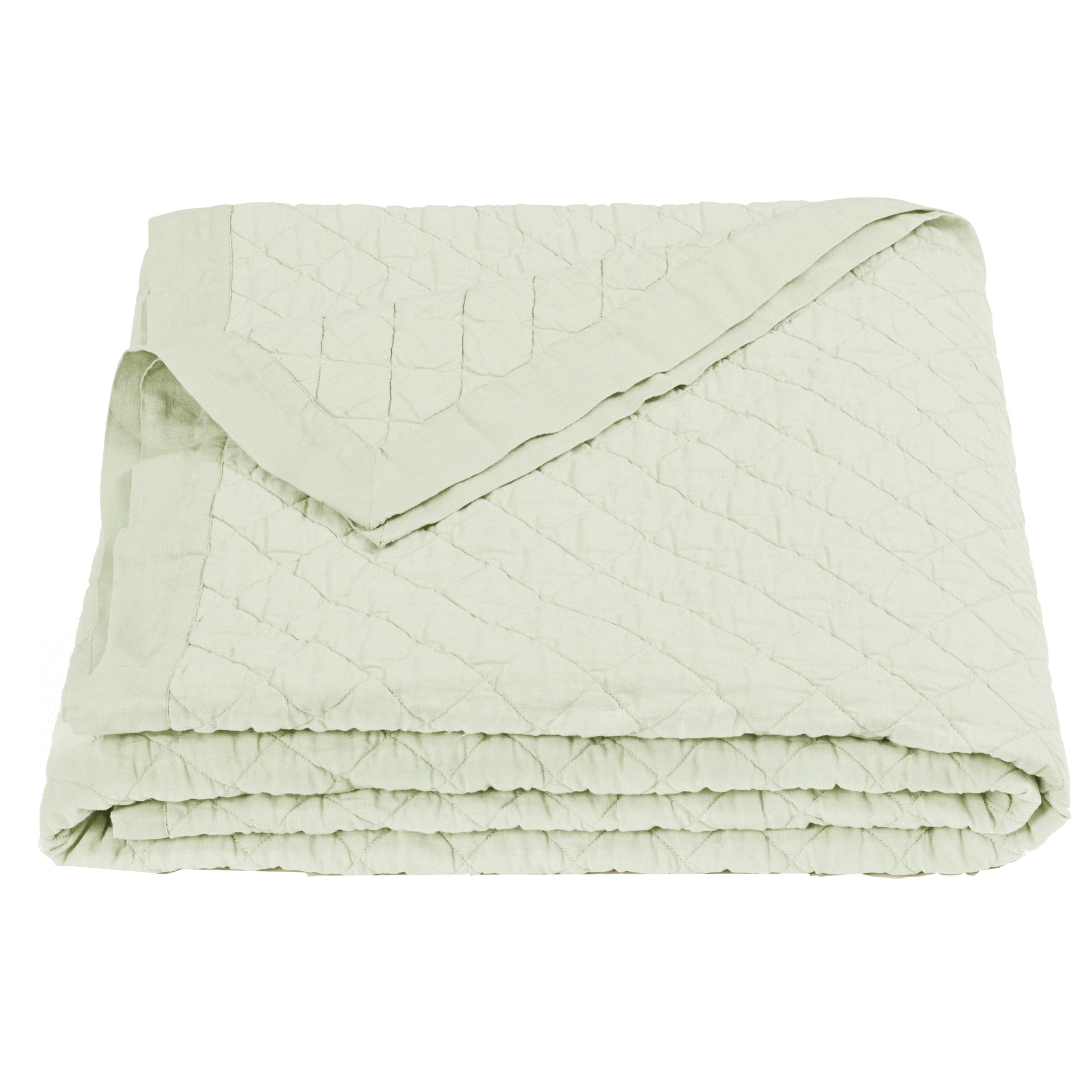 Linen Cotton Diamond Quilt, Full/Queen, 3 Colors | HiEnd Accents
