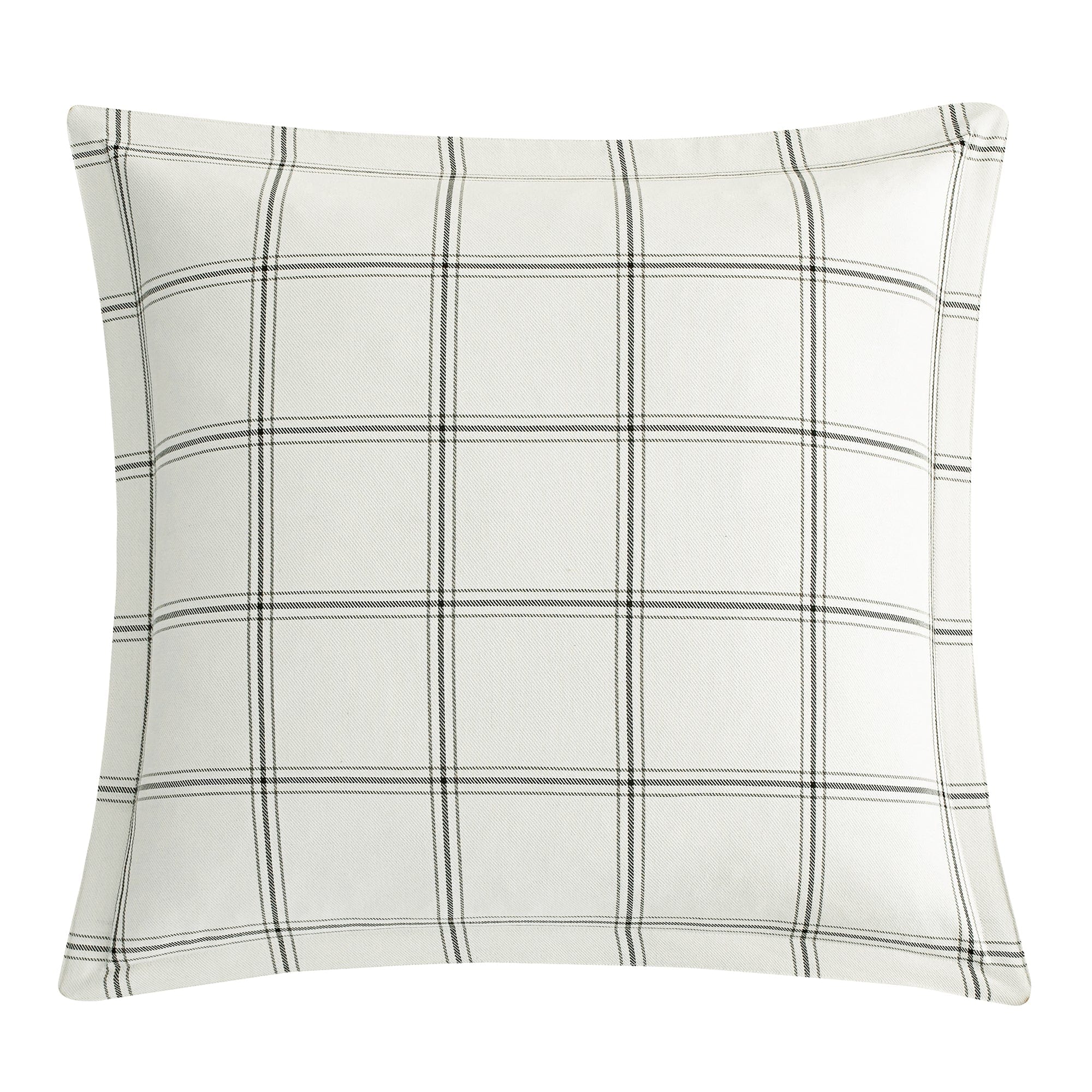 Windowpane Plaid Euro Sham | HiEnd Accents