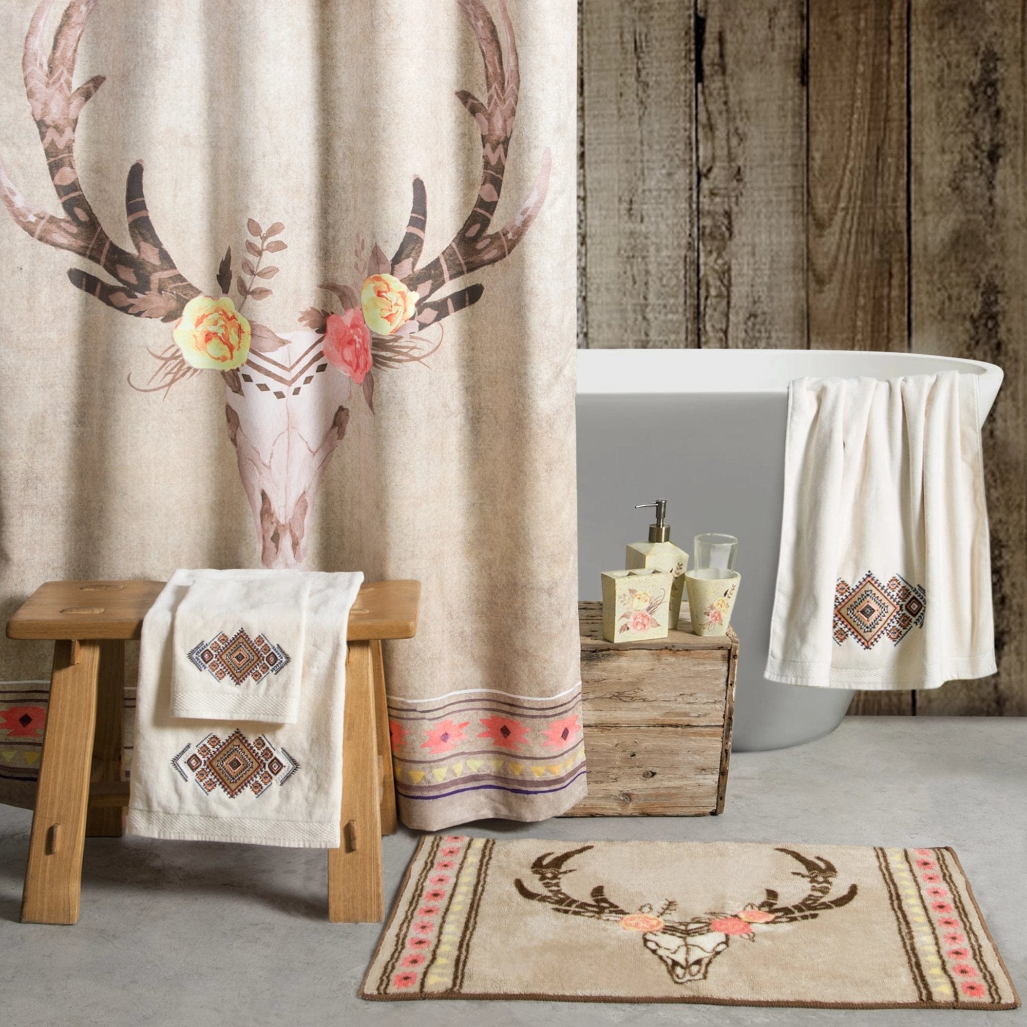 Sedona Aztec 3-PC Bath Towel Set | HiEnd Accents