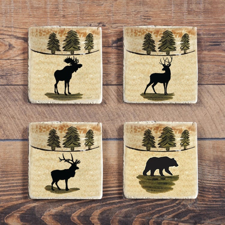 Multi-Animal Coaster, Set of 4 | HiEnd Accents