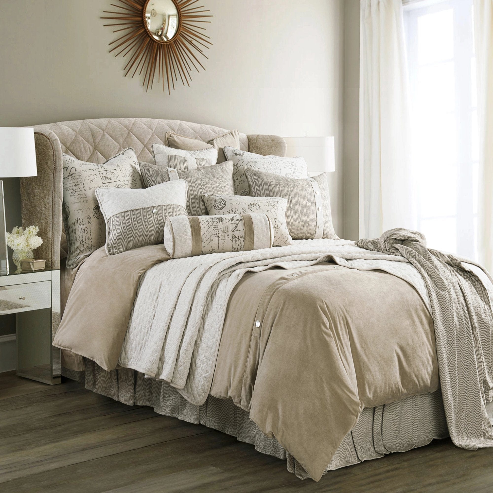 Fairfield Linen Coverlet Set | HiEnd Accents