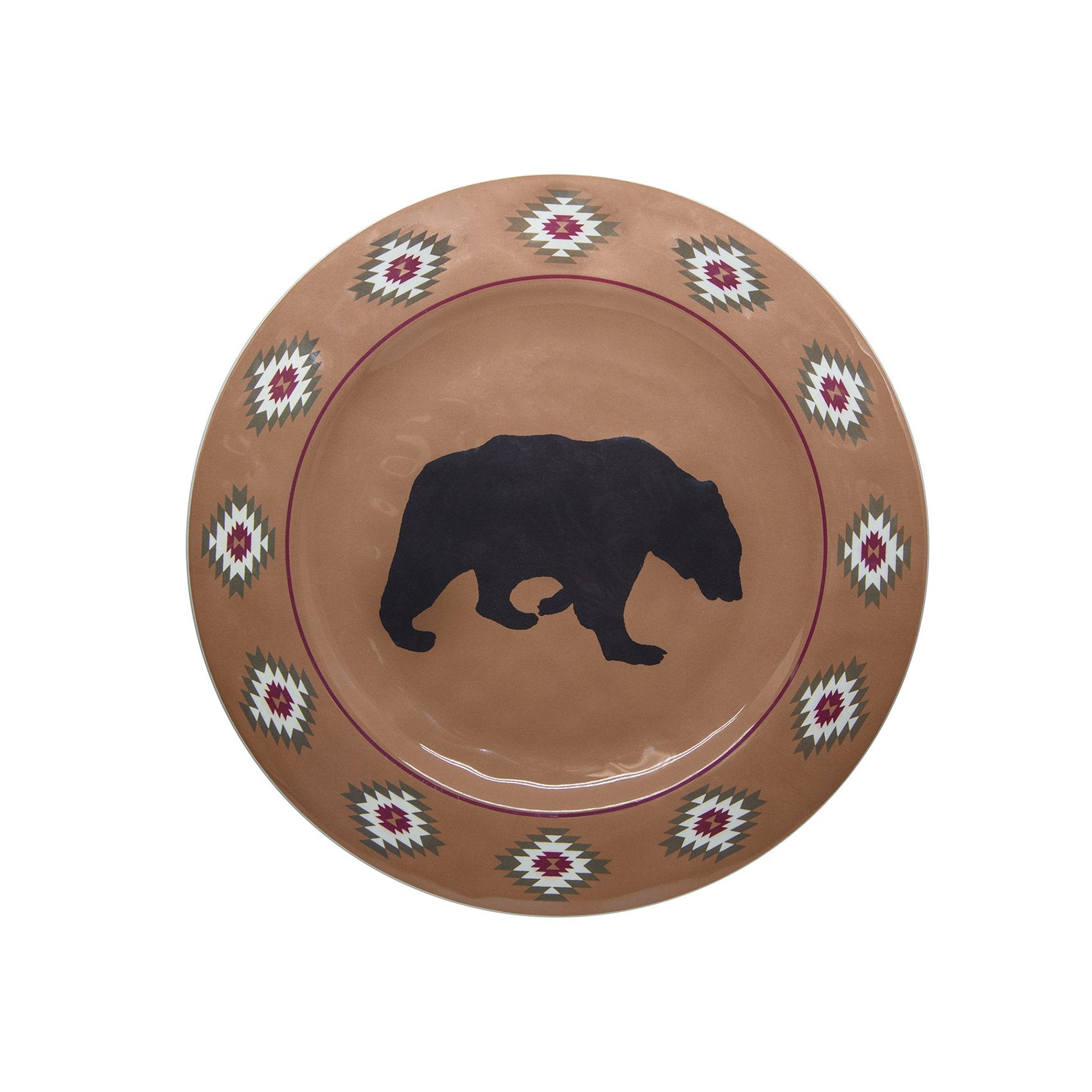 Aztec Bear 14PC Melamine Dinnerware Set | Paseo Road by HiEnd Accents