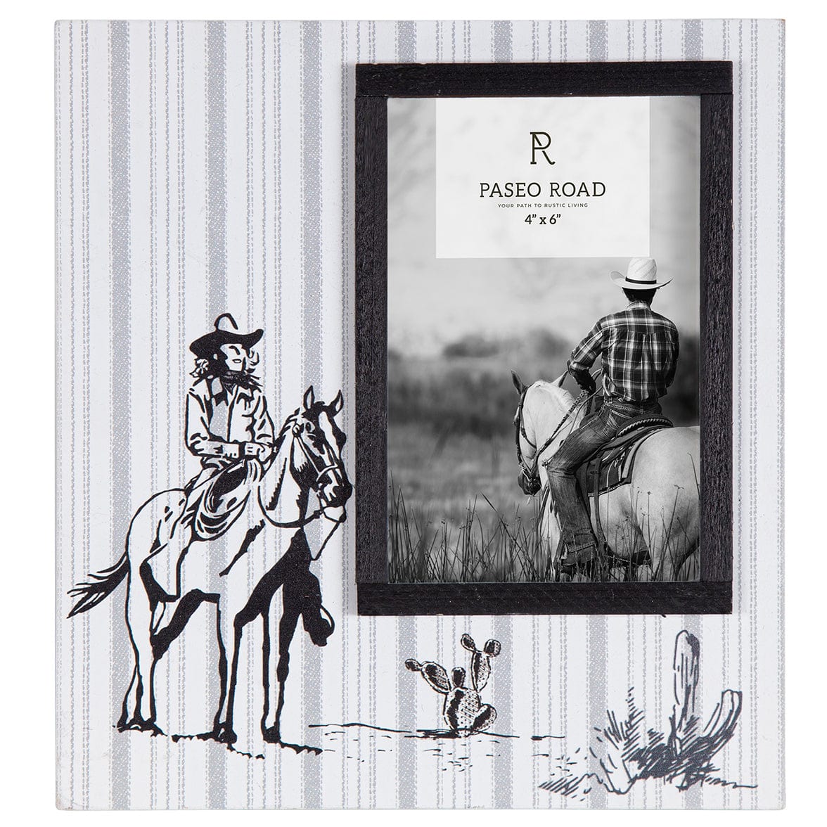 Ranch Life Cowgirl Picture Frame, 4x6 | HiEnd Accents