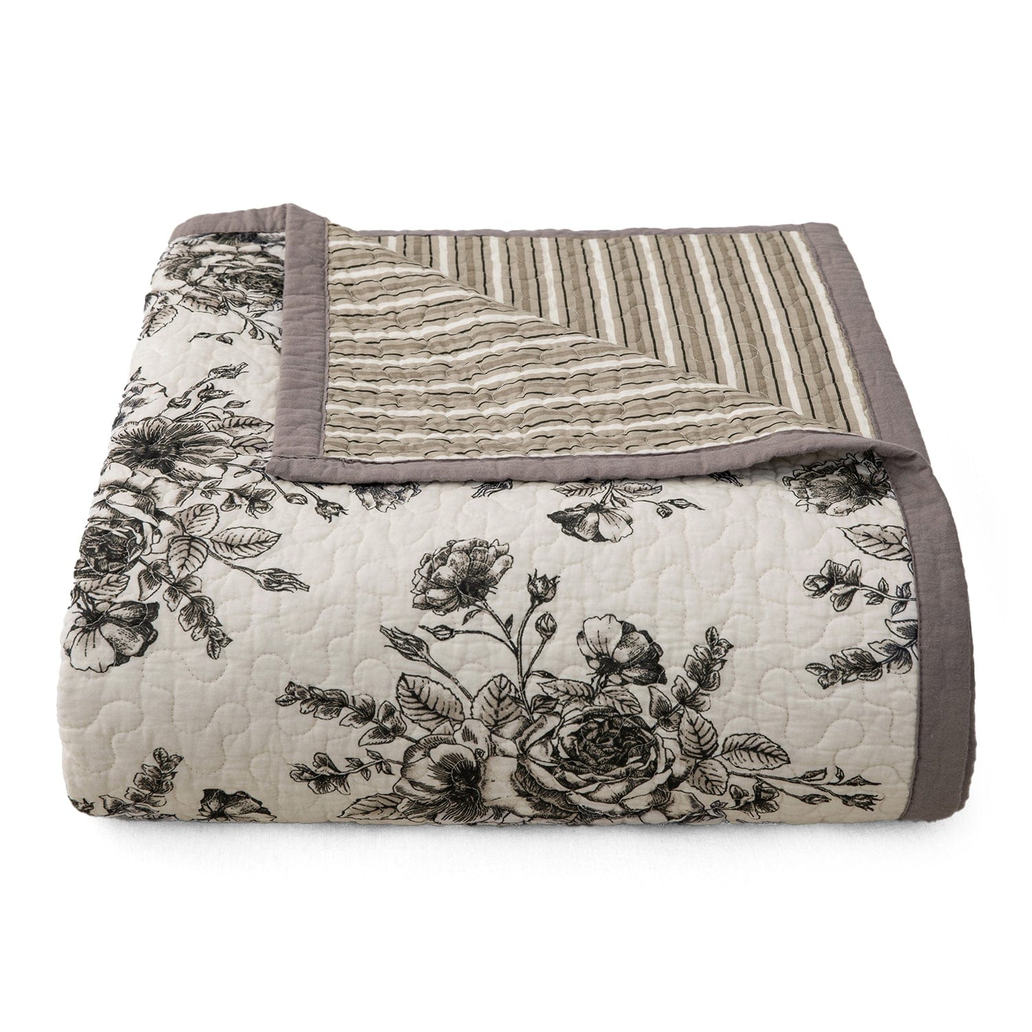 Lyla Reversible Floral Print Quilt Set | HiEnd Accents