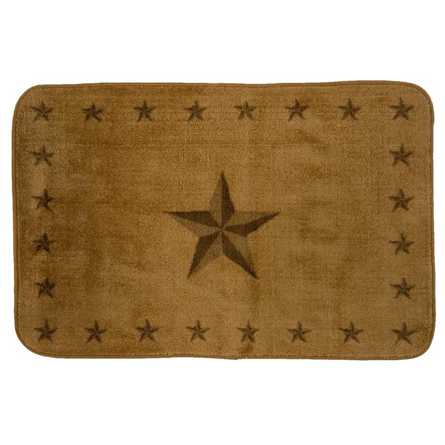Light Chocolate Star Kitchen/Bath Rug | HiEnd Accents
