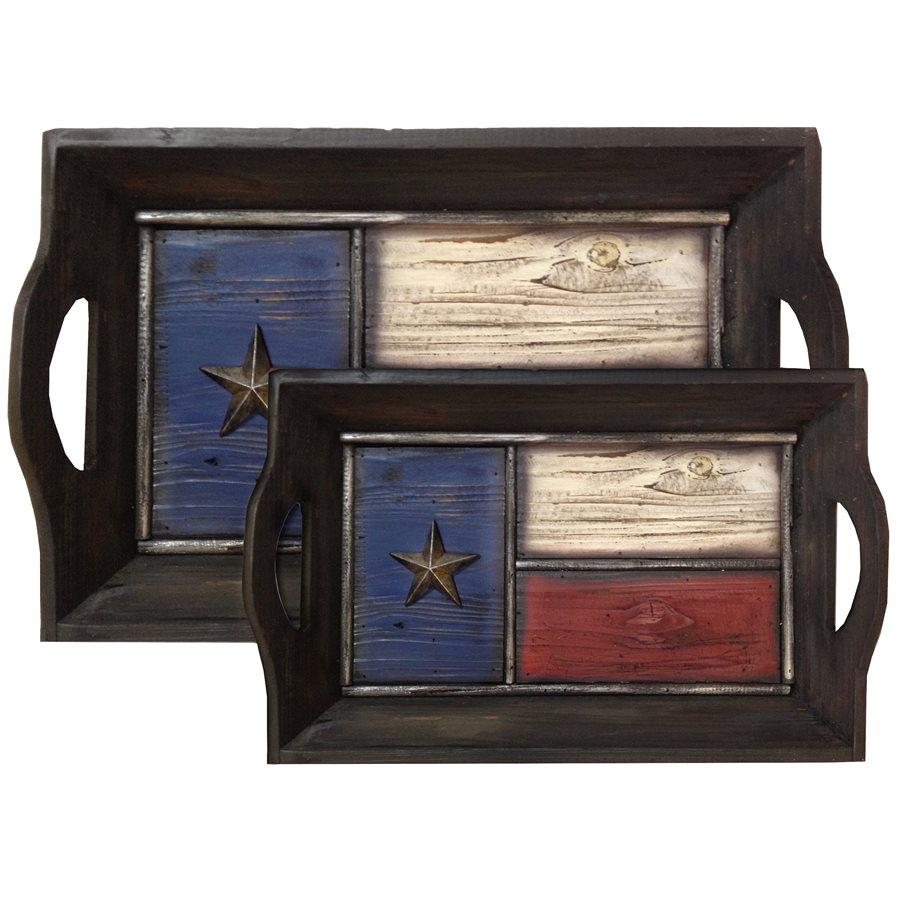 Texas Flag Tray 2PC Set | HiEnd Accents