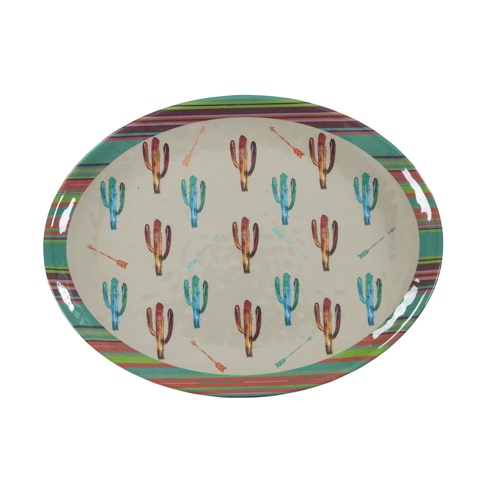 Saguaro Cactus Melamine Serving Platter | HiEnd Accents