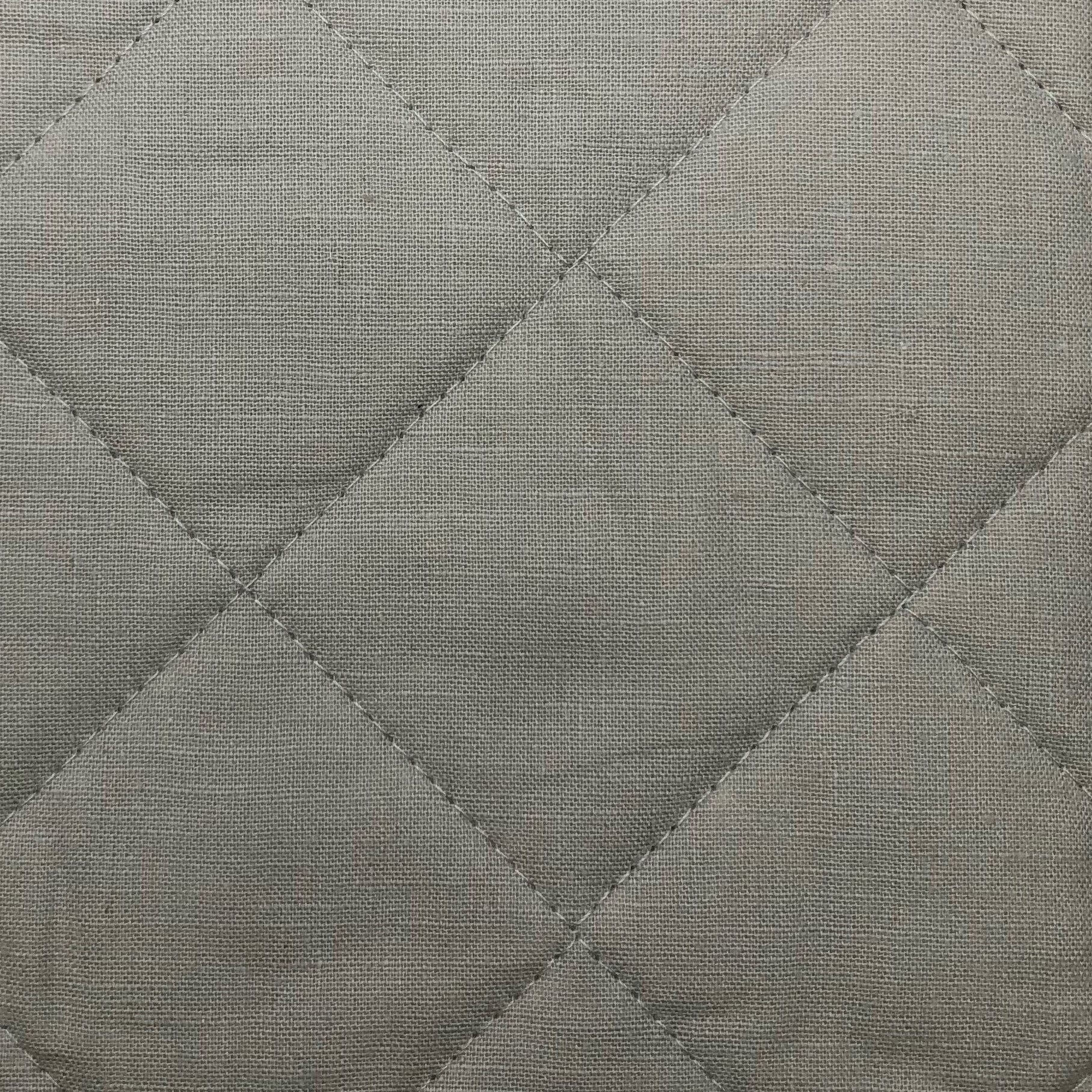 Linen Cotton Diamond Quilt Swatch | HiEnd Accents