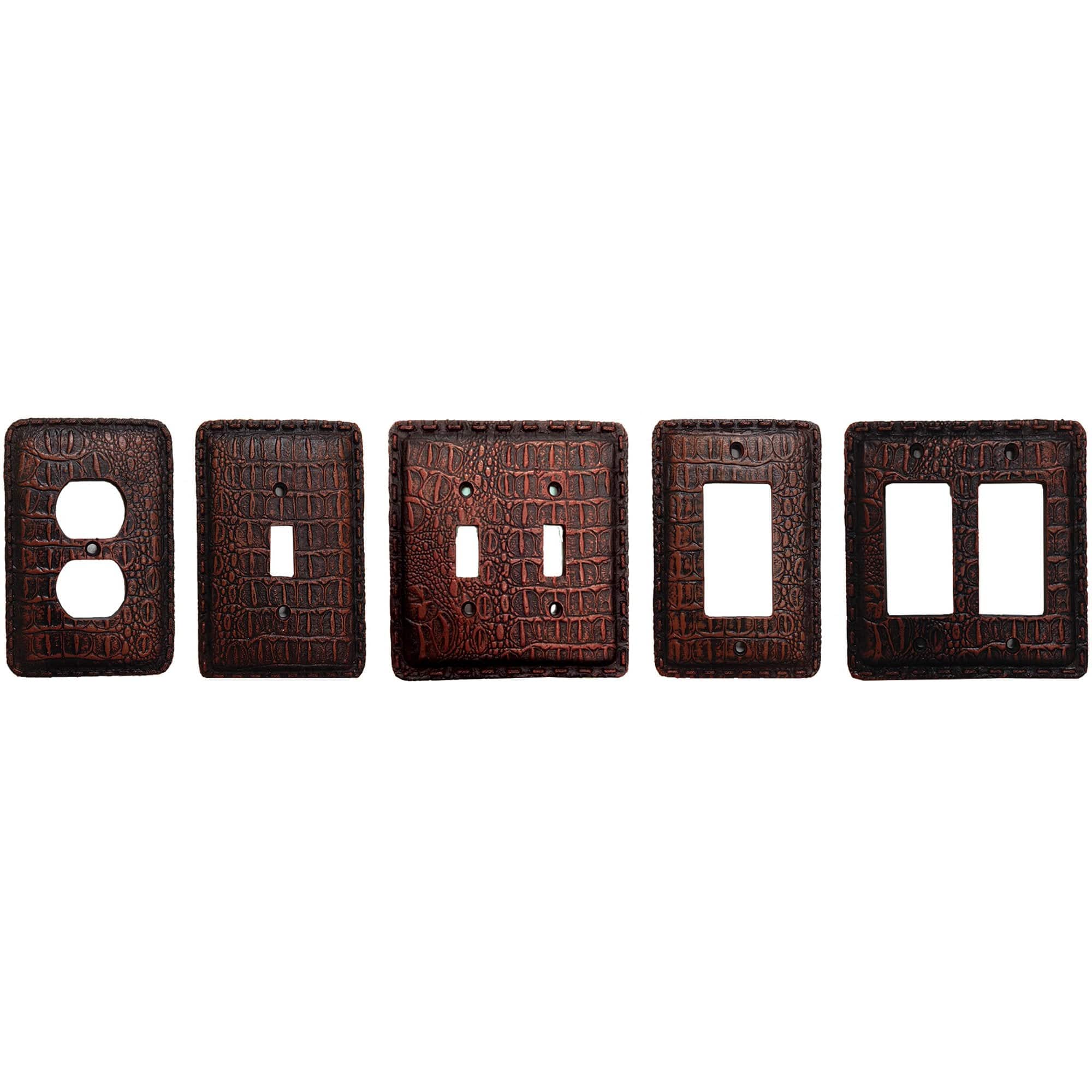 Resin Gator Single Rocker Wall Switch Plate | Paseo Road by HiEnd Accents