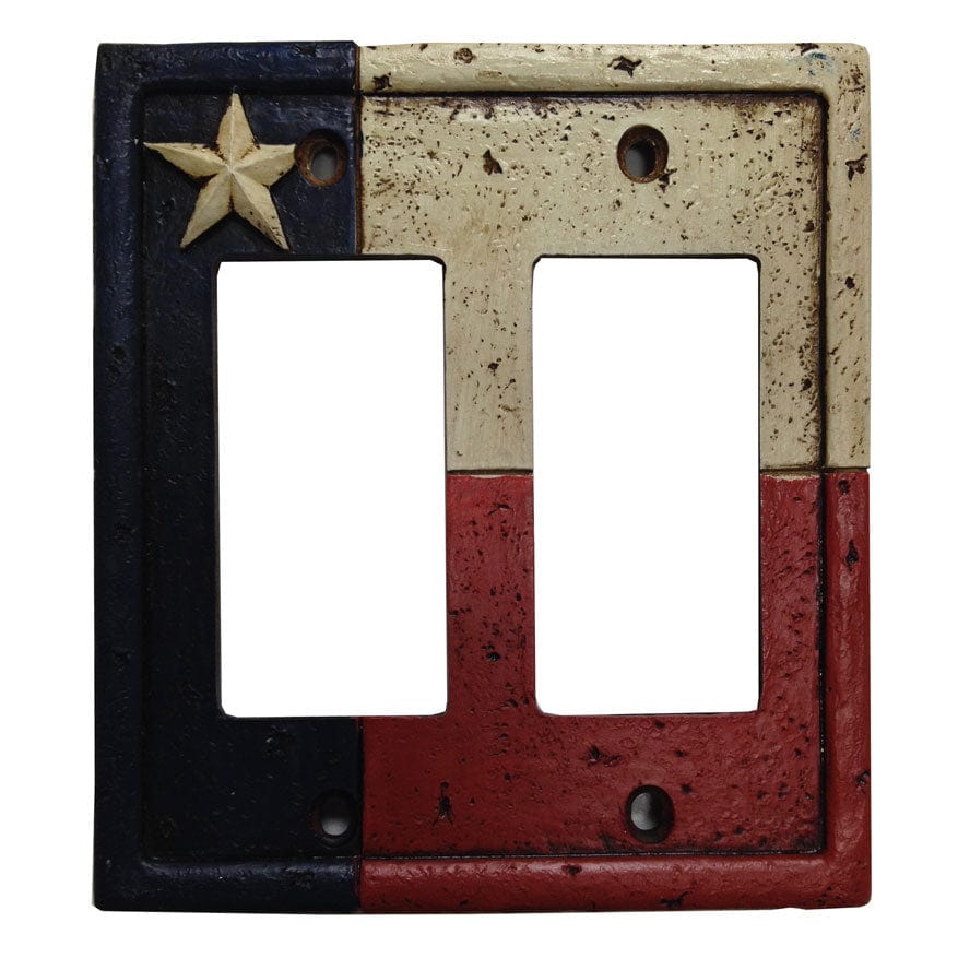 Texas Double Rocker Switch Plate Cover | HiEnd Accents