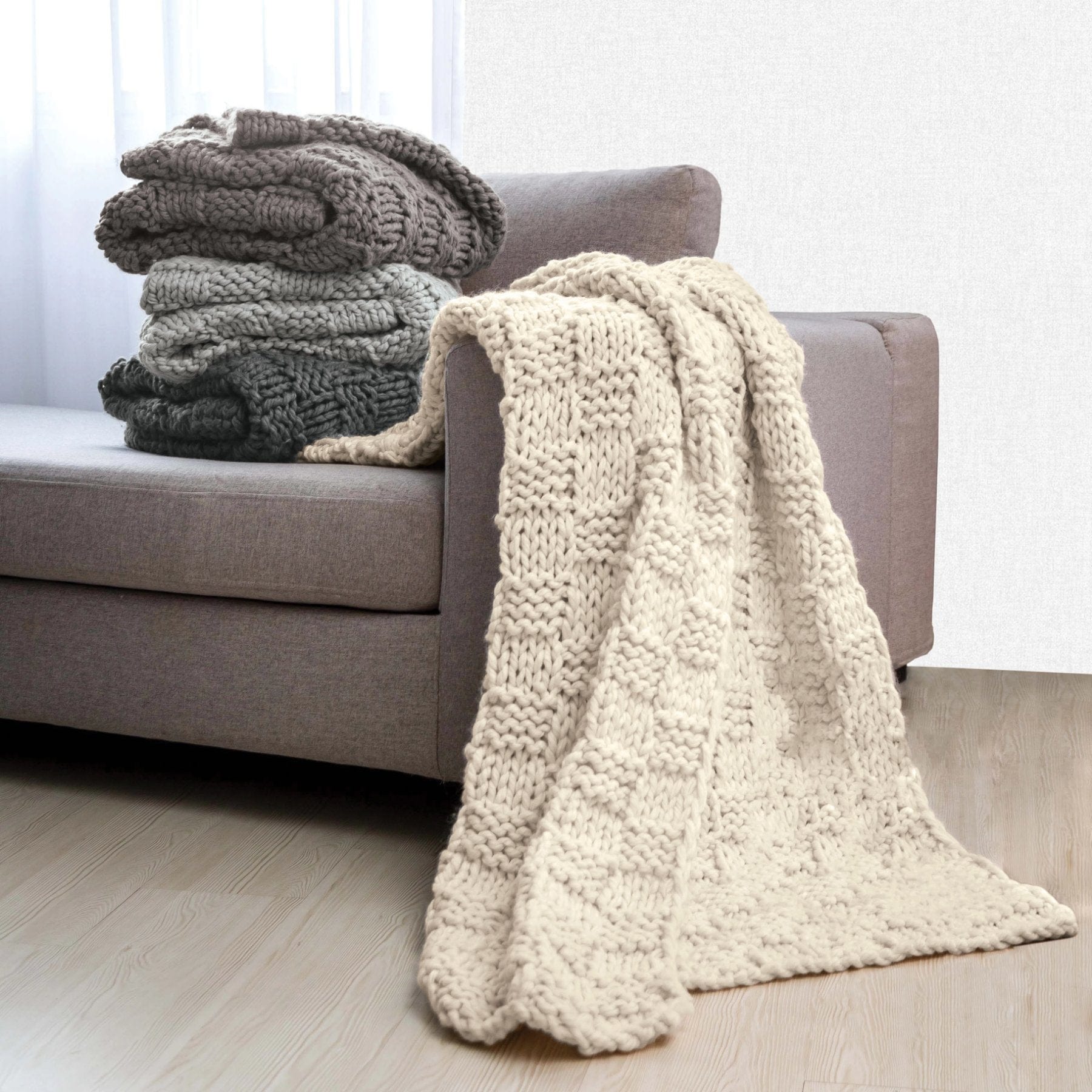 Chess Knit Throw | HiEnd Accents