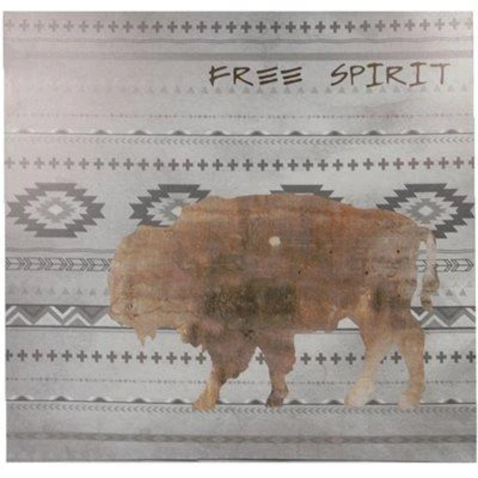 Free Spirit Aztec Buffalo Canvas Southwestern Wall Art | Paseo Road by ...